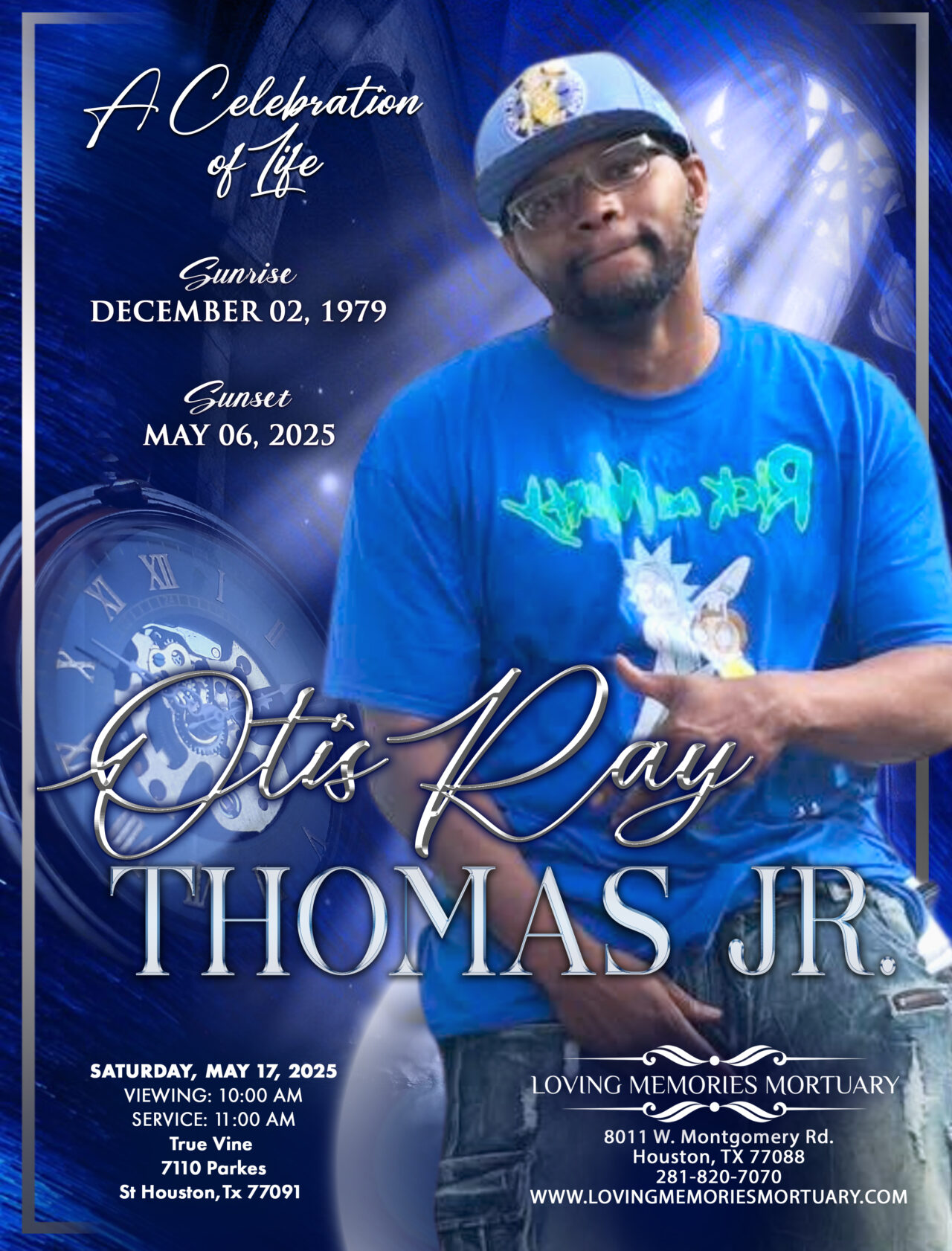 Otis Ray Thomas Jr. 1979-2025 | Loving Memories Mortuary